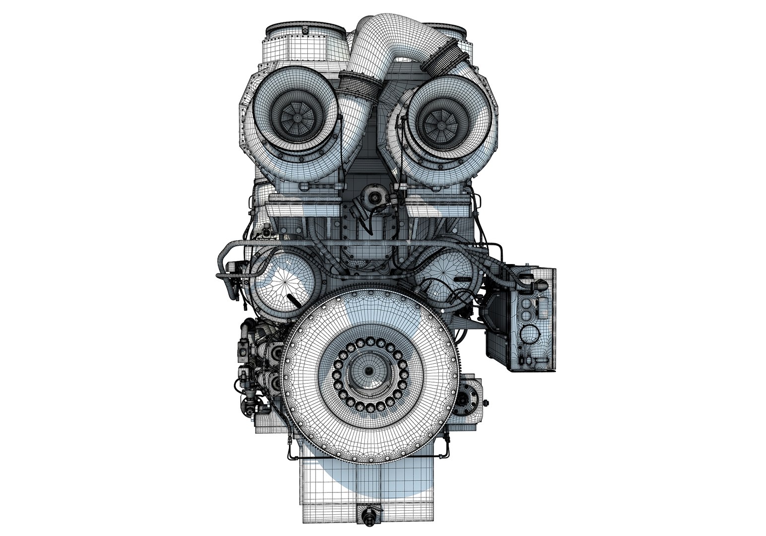 Marine engine 3D model - TurboSquid 1216291