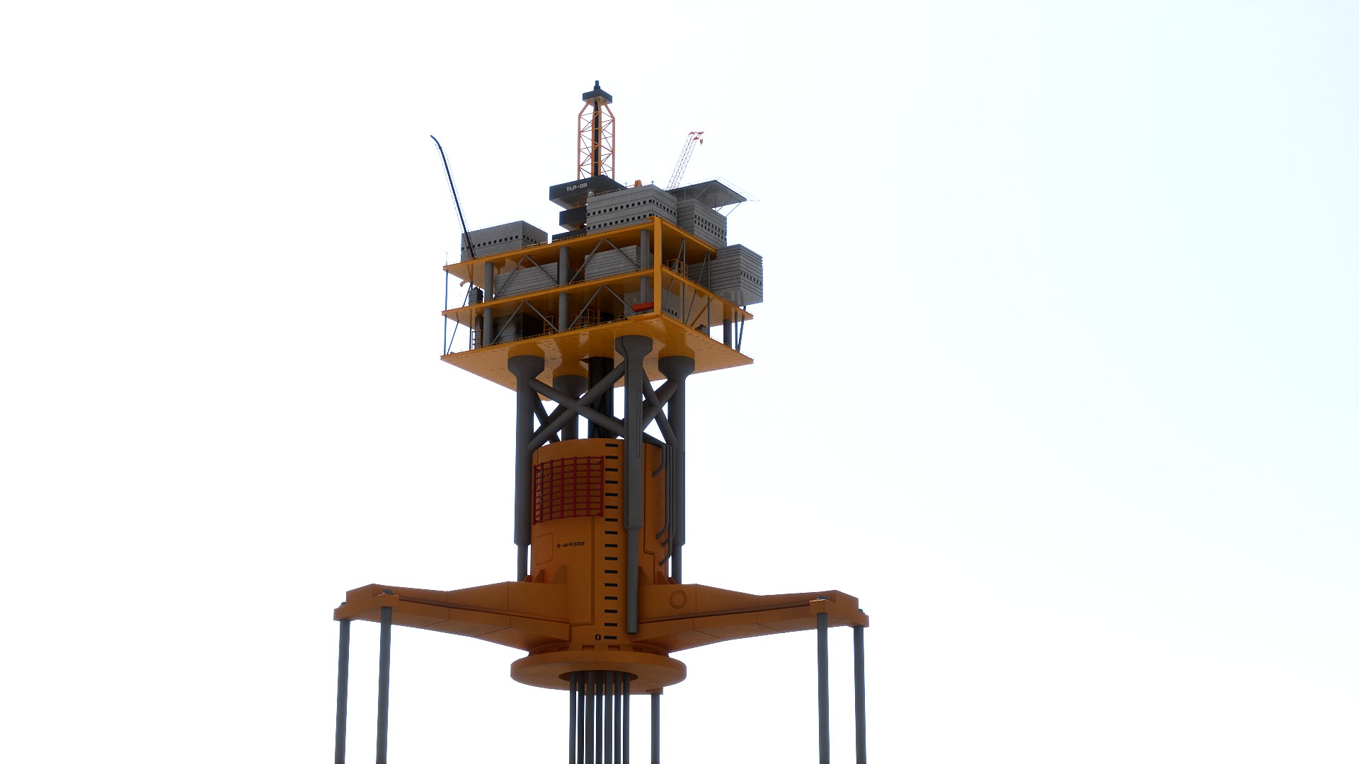 3D Model TPL Tension Leg Oil Platform - TurboSquid 2374531