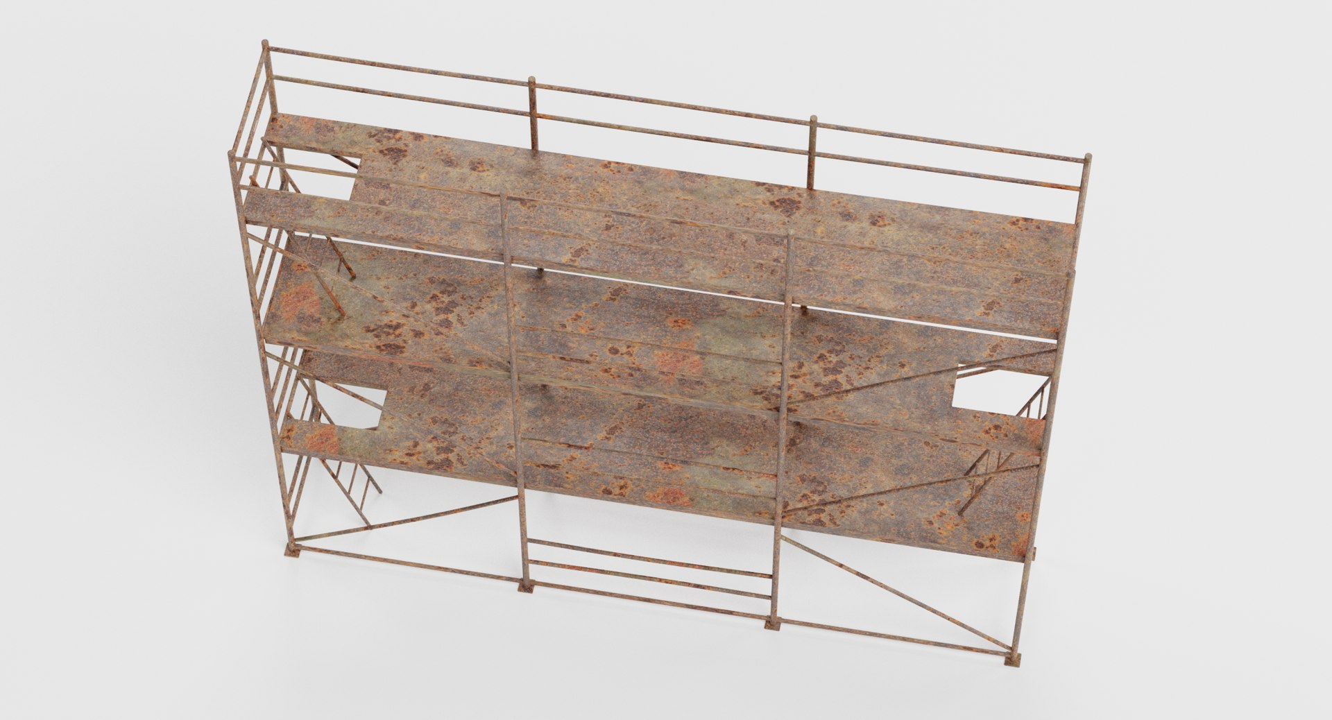 3D Old Scaffolding Model - TurboSquid 1402316