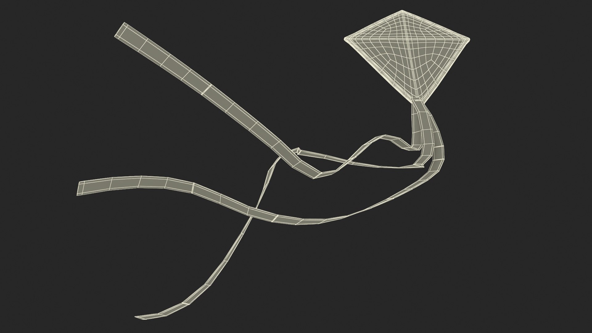 Multicolor Paper Kite 3D Model - TurboSquid 2133259