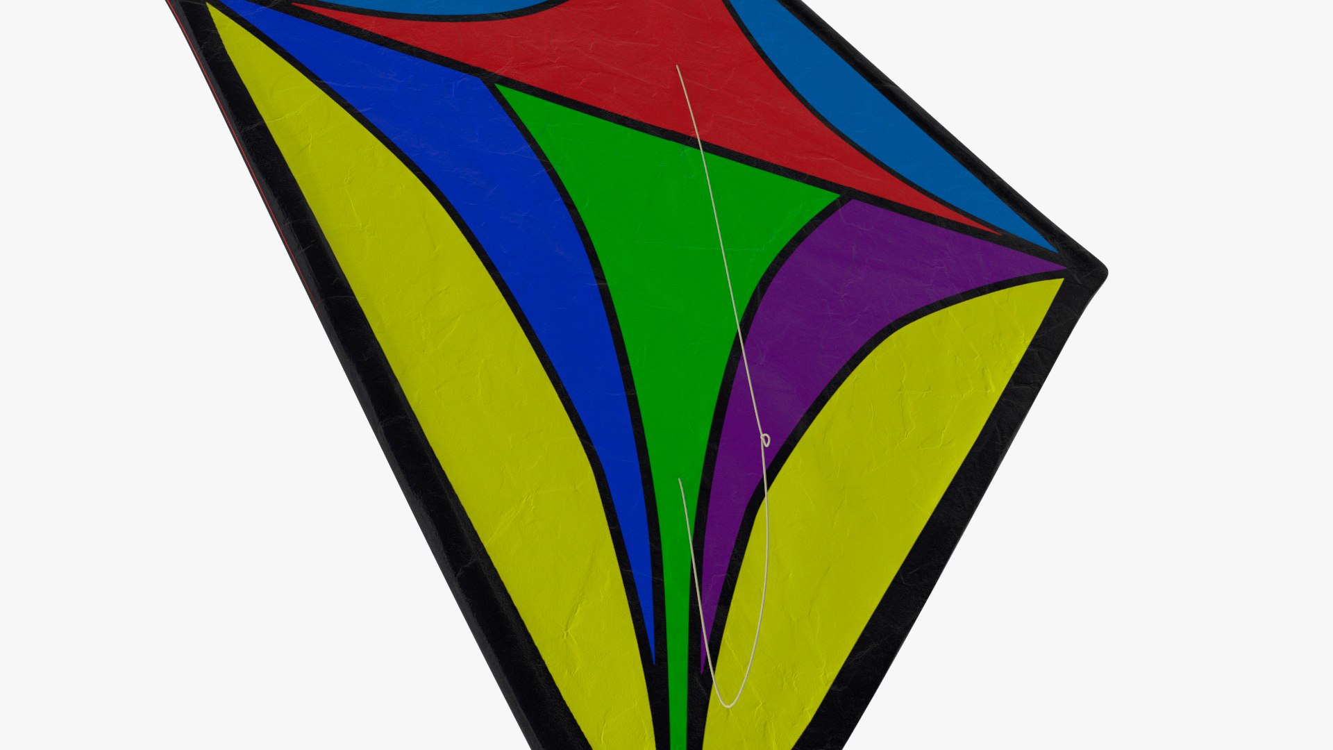 Multicolor Paper Kite 3D Model - TurboSquid 2133259