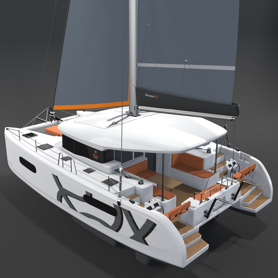 EXCESS 12 3D Catamaran 3D Model - TurboSquid 2089313