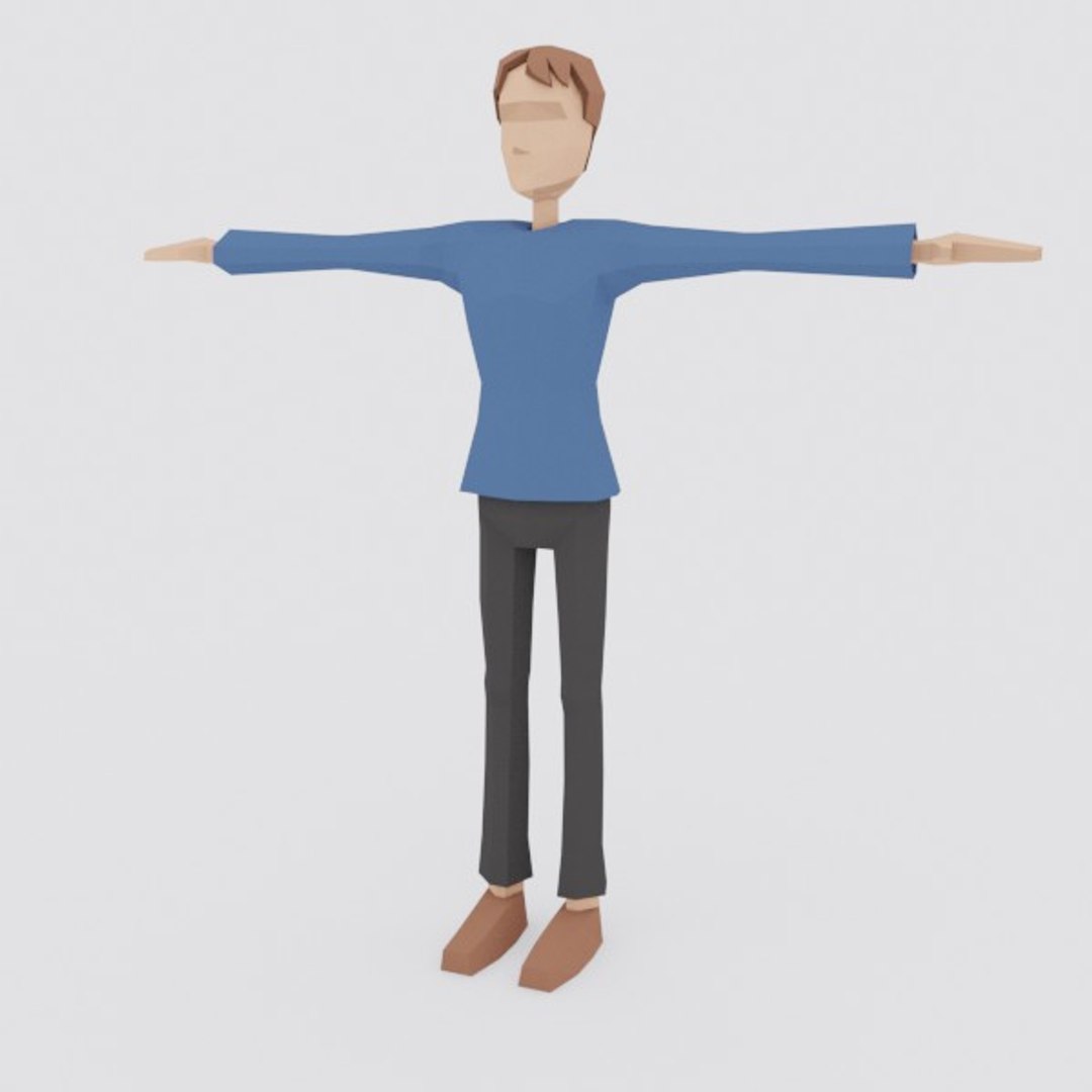 3D Flat Cartoon Style - TurboSquid 1555098