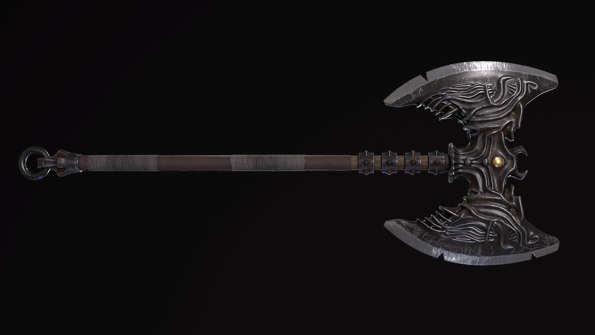 3D Double-sided Axe 3D Model - TurboSquid 1866892