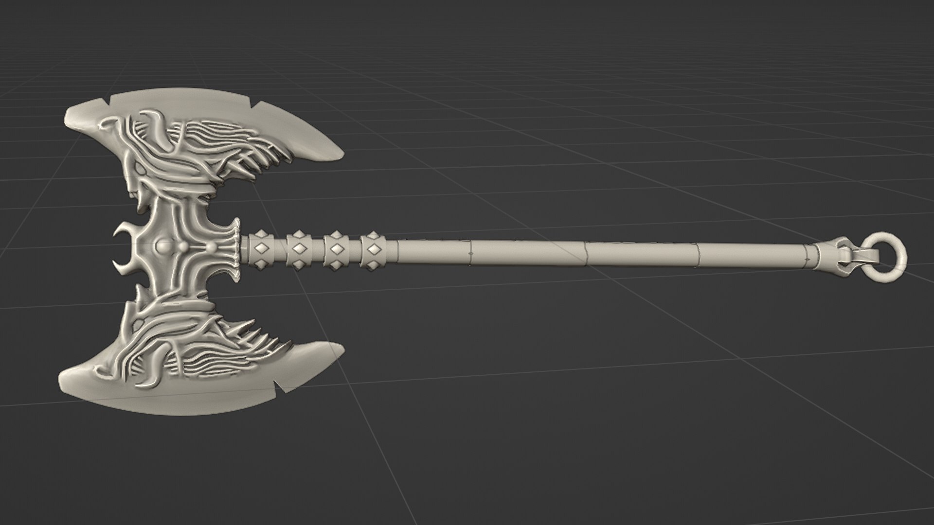 3D Double-sided Axe 3D Model - TurboSquid 1866892