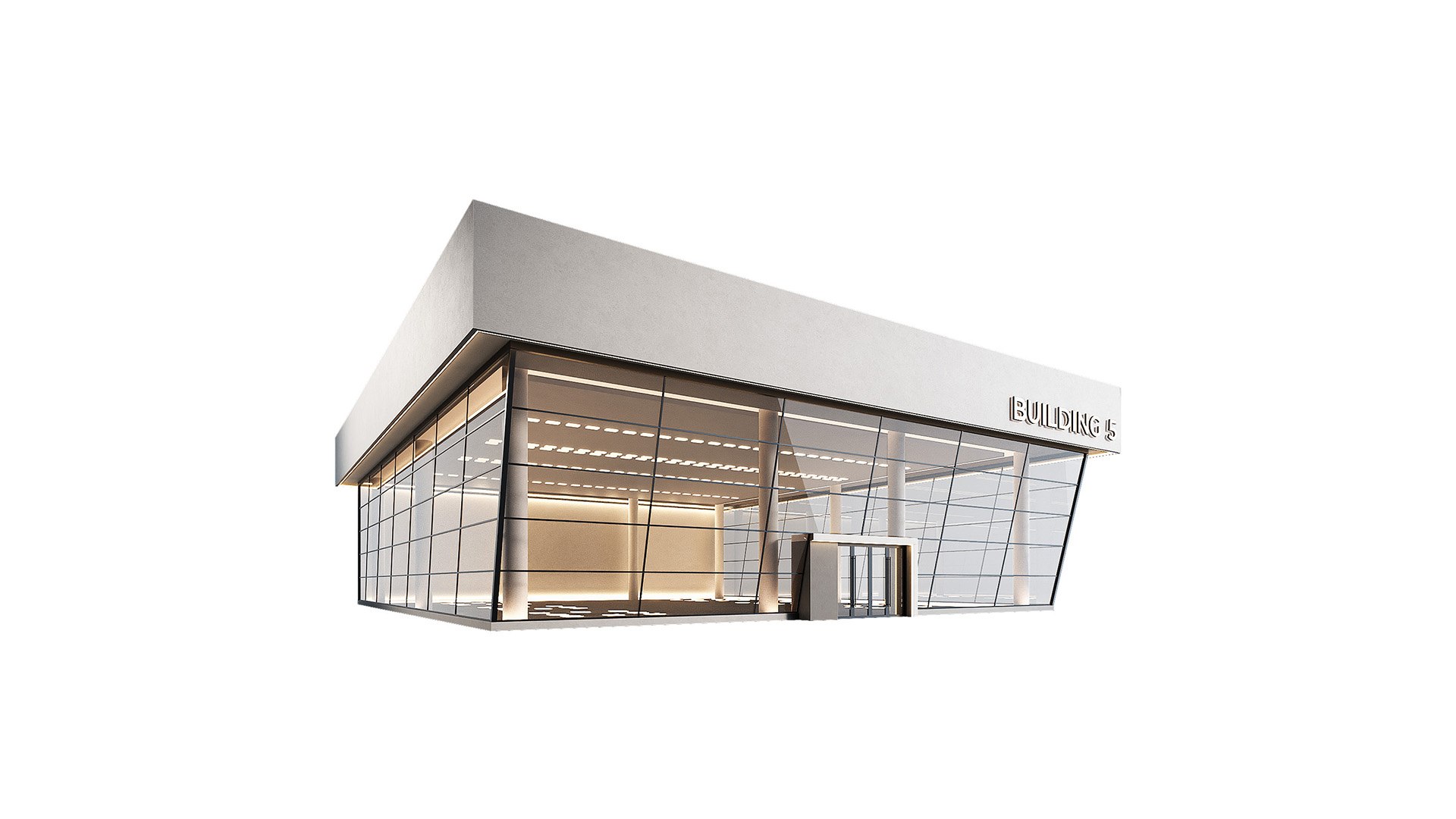 3D Commercial Building Exhibition Salon Store Showroom Museum ...