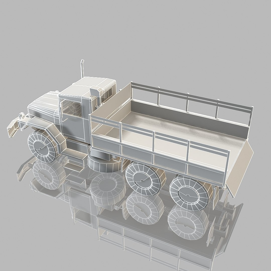 military truck m35 a2 3d model