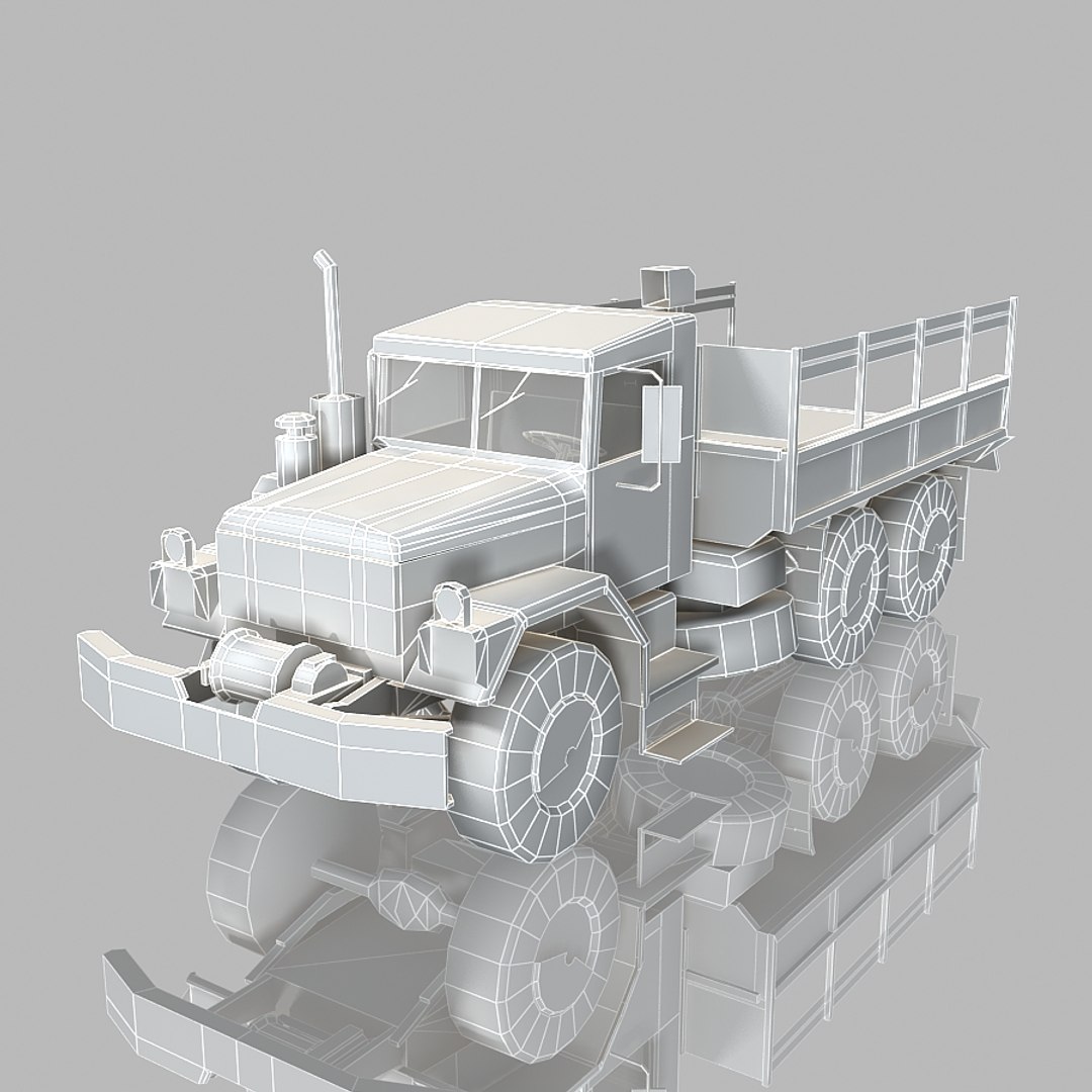 military truck m35 a2 3d model
