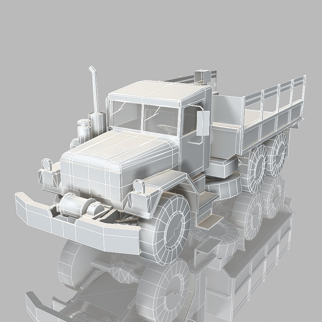 military truck m35 a2 3d model