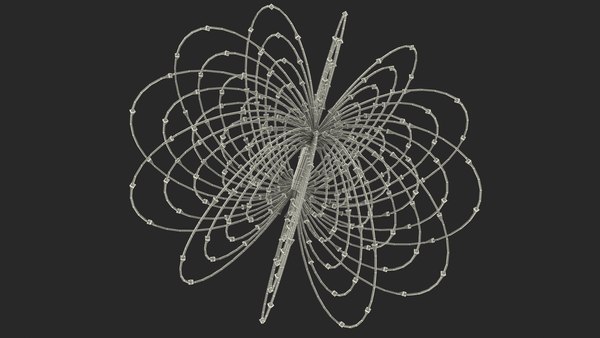 Magnetic field rectangle bar 3D model - TurboSquid 1700183