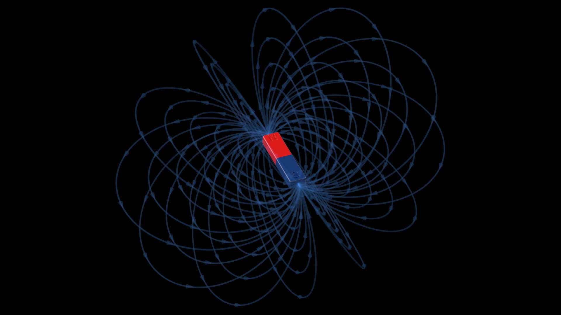 Magnetic Field Rectangle Bar 3D Model - TurboSquid 1700183