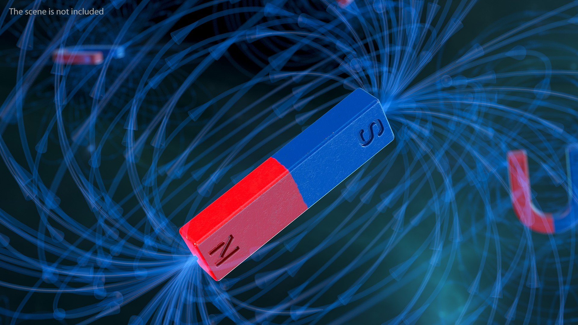 Magnetic Field Rectangle Bar 3D Model - TurboSquid 1700183