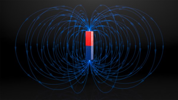 Magnetic field rectangle bar 3D model - TurboSquid 1700183