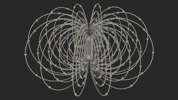 Magnetic field rectangle bar 3D model - TurboSquid 1700183