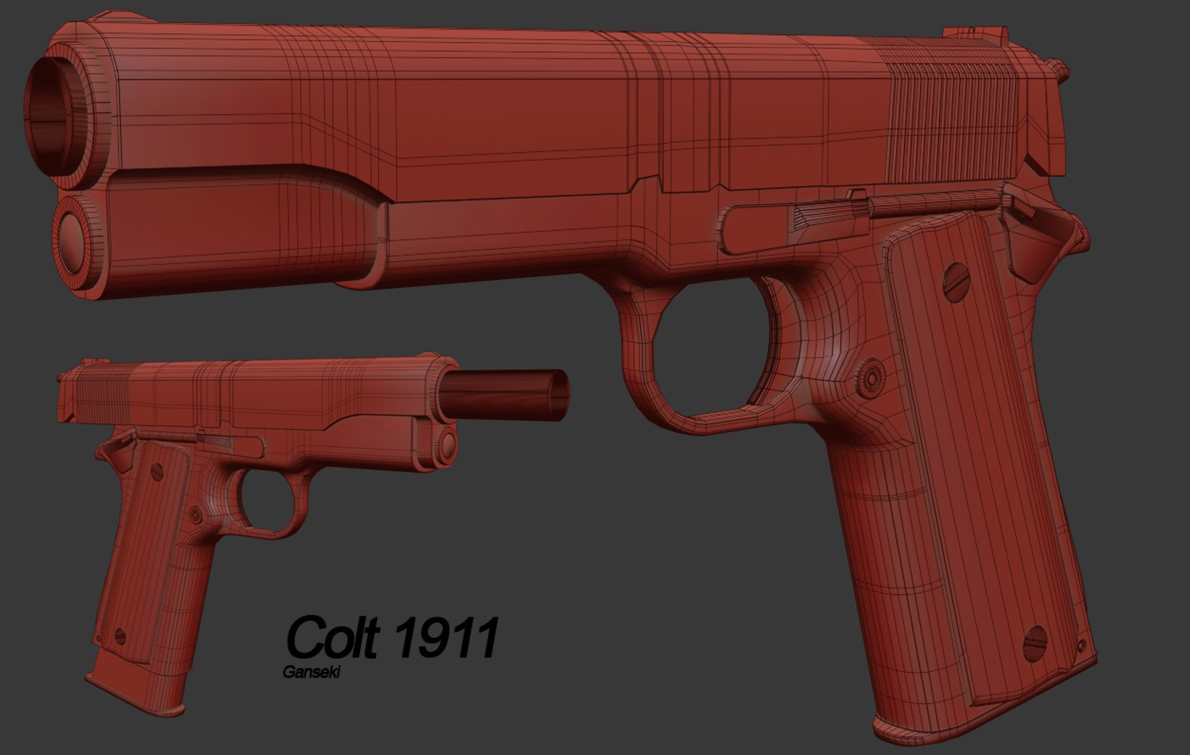 3d 3ds Pure Colt M1911 Reference