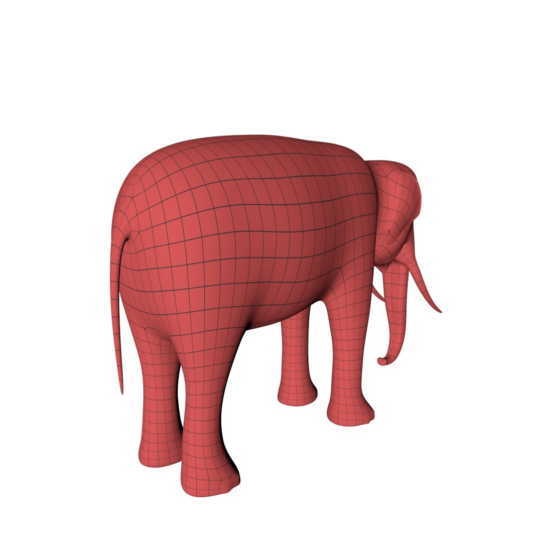 3D Base Mesh Asian Elephant Model - TurboSquid 1267467
