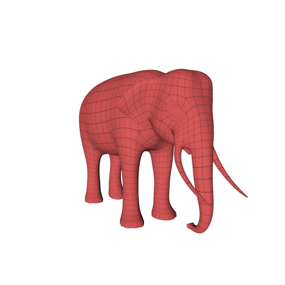 3D Base Mesh Asian Elephant Model - TurboSquid 1267467