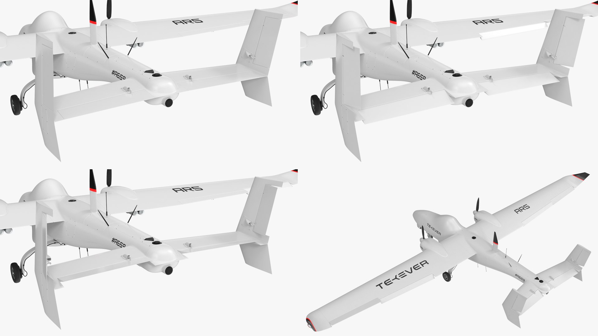 3D Tekever AR5 UAS Rigged - TurboSquid 2149882