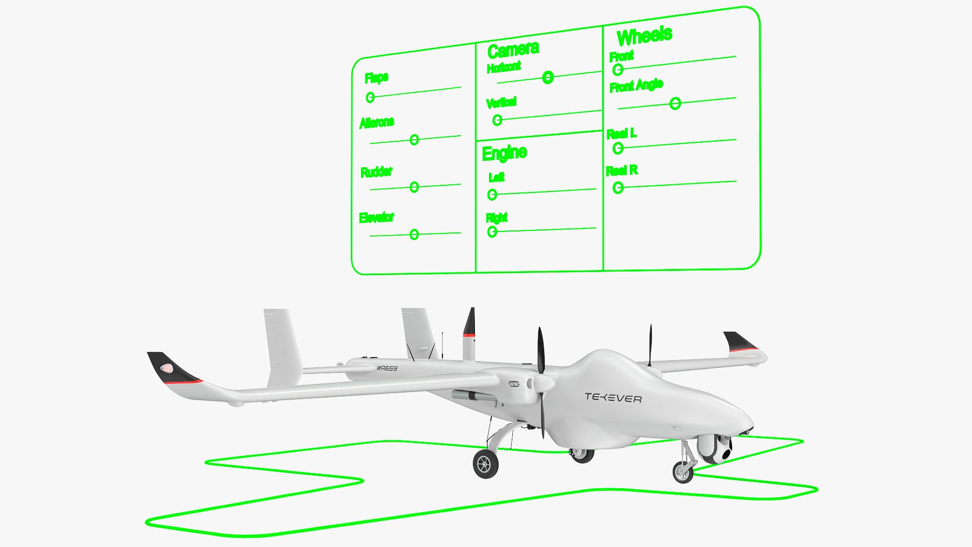 3D Tekever AR5 UAS Rigged - TurboSquid 2149882