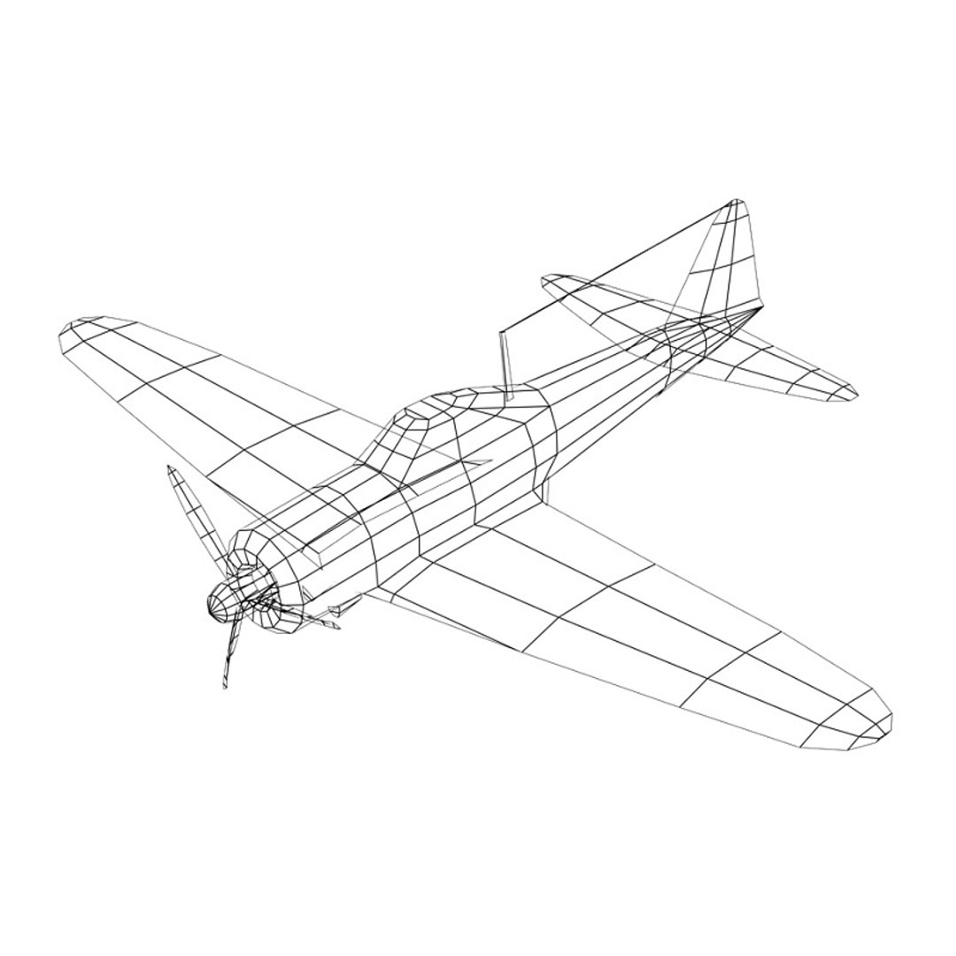 Plane Zero 3d Model