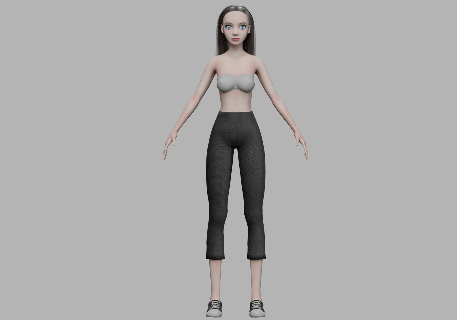 3D Cartoon Basic Woman V26831 Model - TurboSquid 2261650