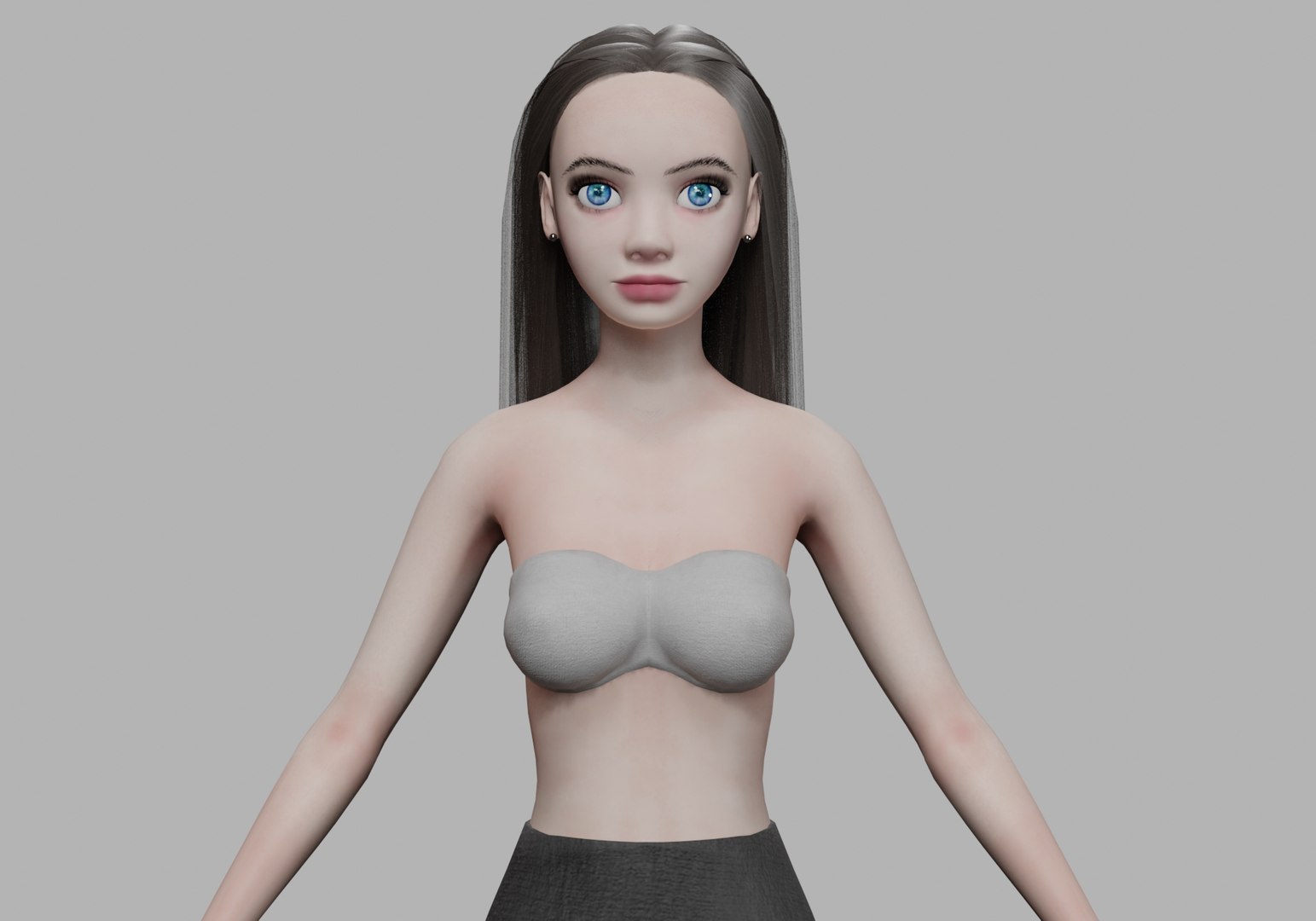 3D Cartoon Basic Woman V26831 Model - TurboSquid 2261650