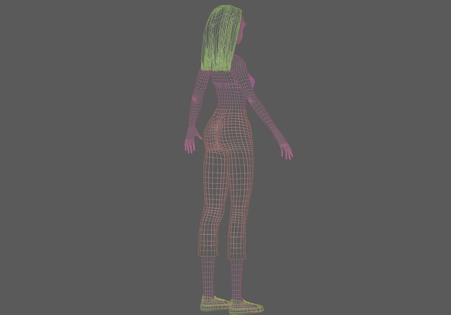 3D Cartoon Basic Woman V26831 Model - TurboSquid 2261650