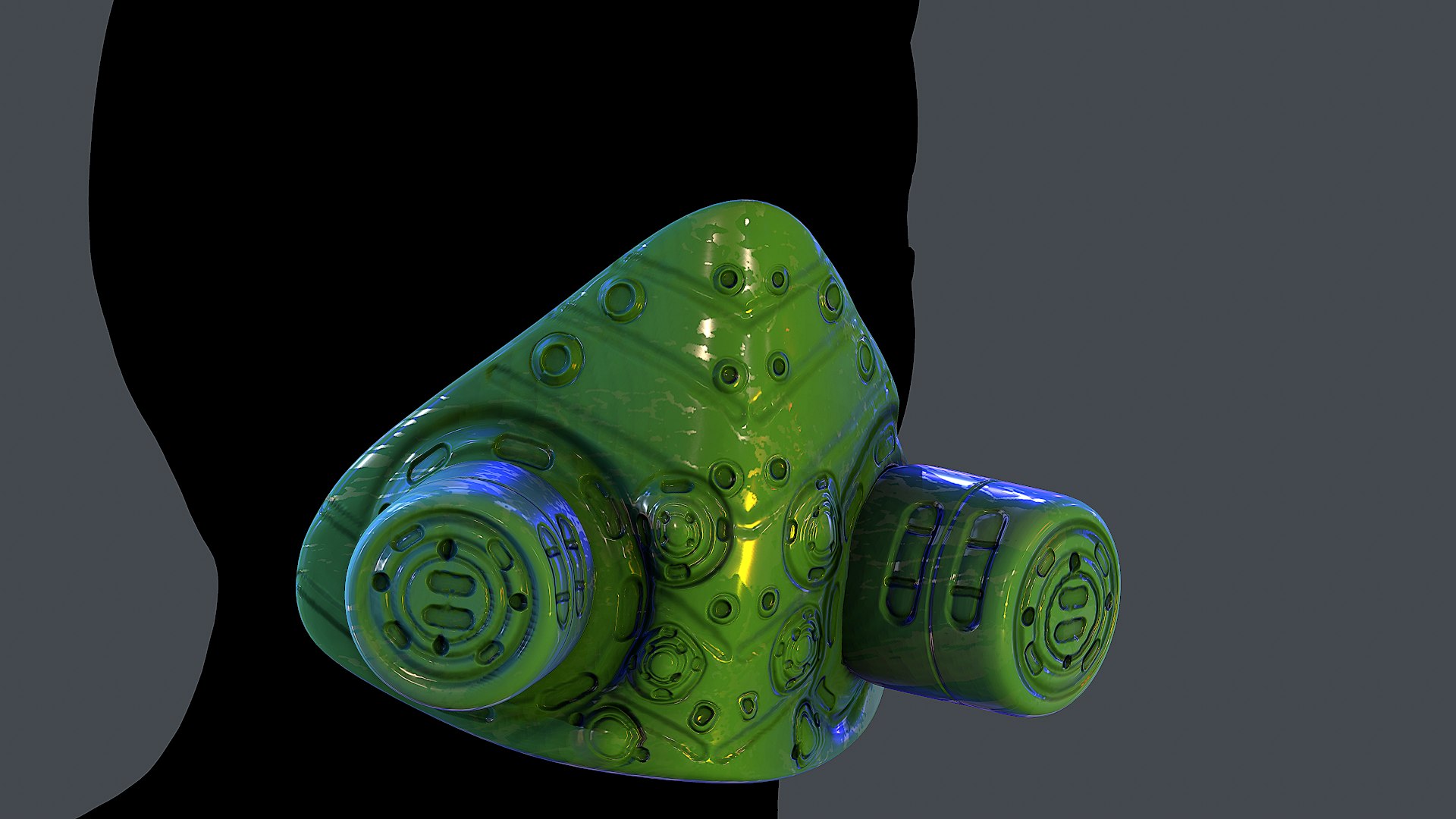 3D Gas Mask Respirator Military Combat 3D Model - TurboSquid 1941309