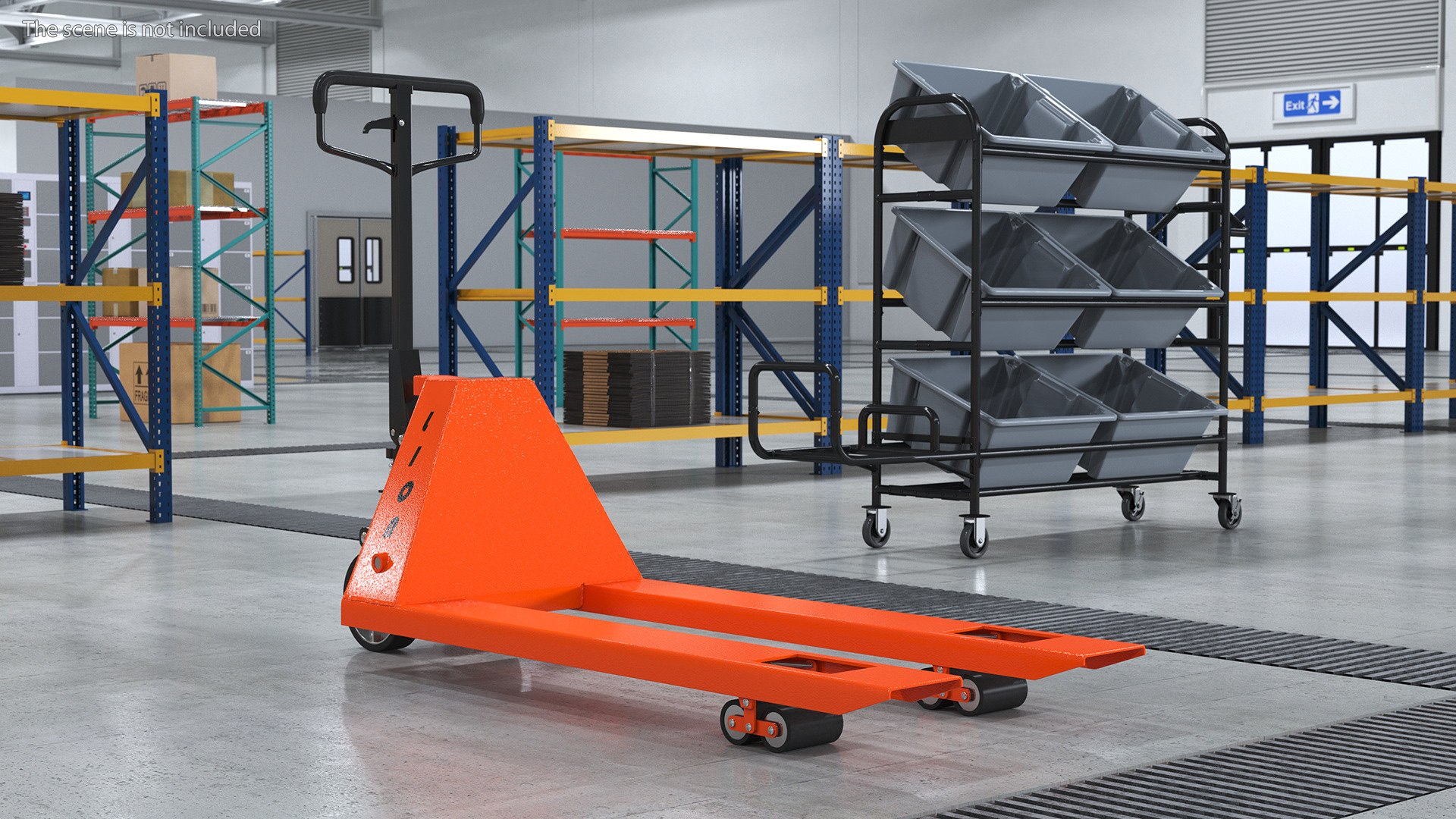 Premium Hand Brake Pallet Jack Rigged For Cinema 4D 3D Model ...