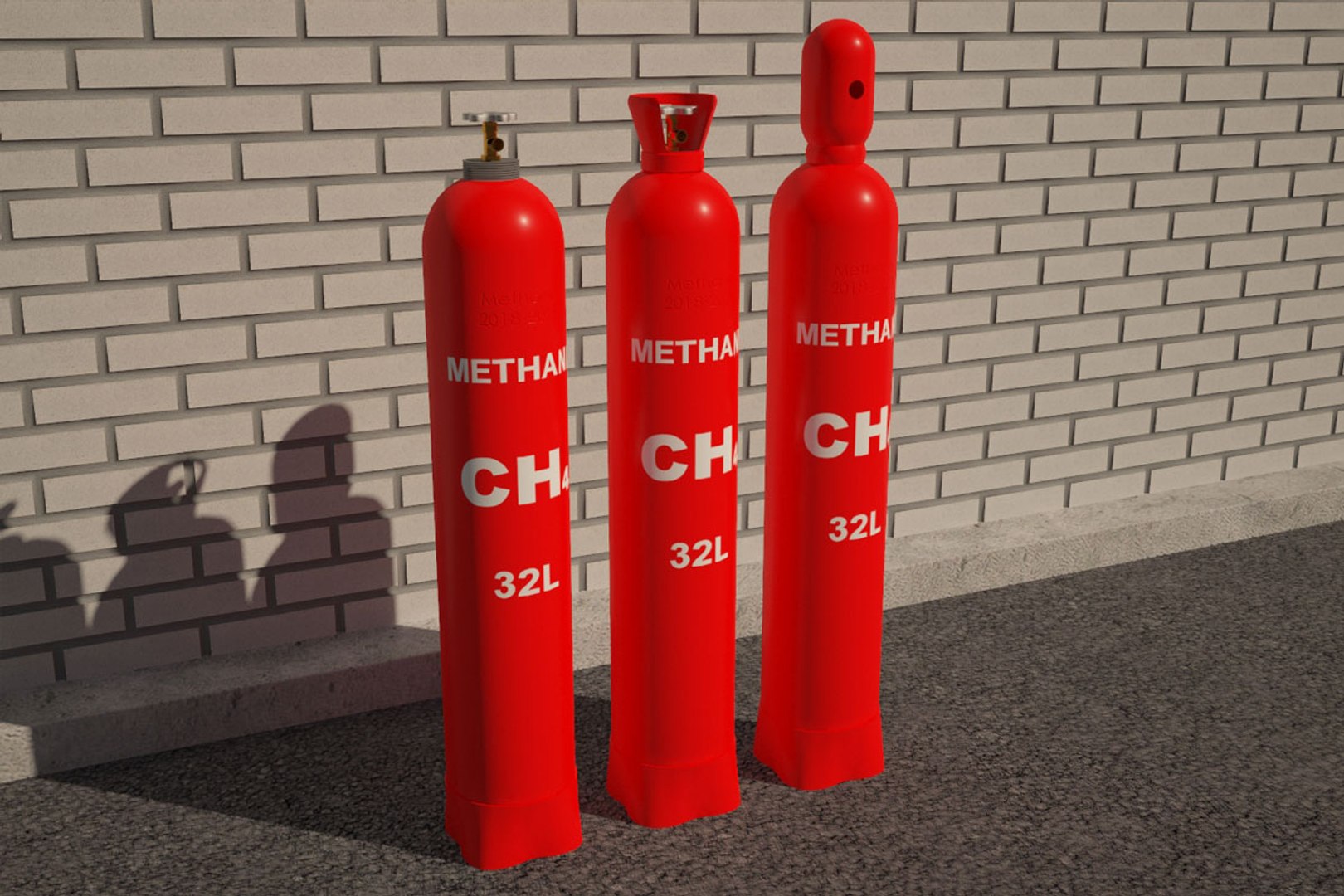 Methane Tank 3D Model - TurboSquid 1441435