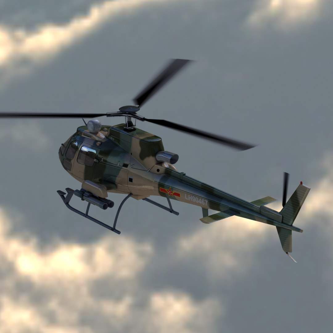 Z-11 Scout Helicopter 3d 3ds