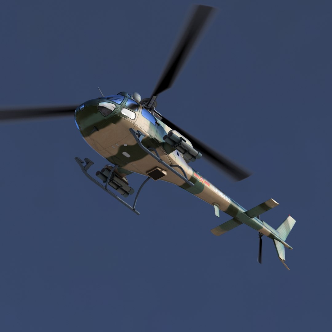 Z-11 Scout Helicopter 3d 3ds