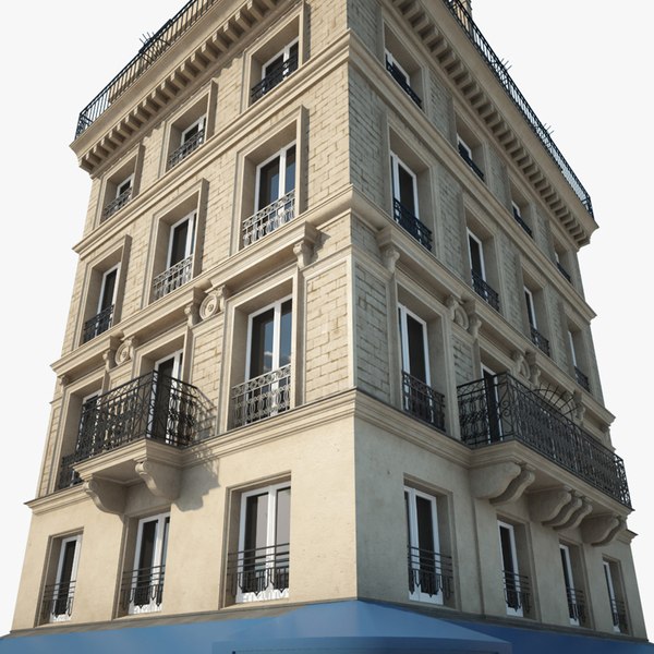 유럽식 건물 V02 3D 모델 - TurboSquid 1782722