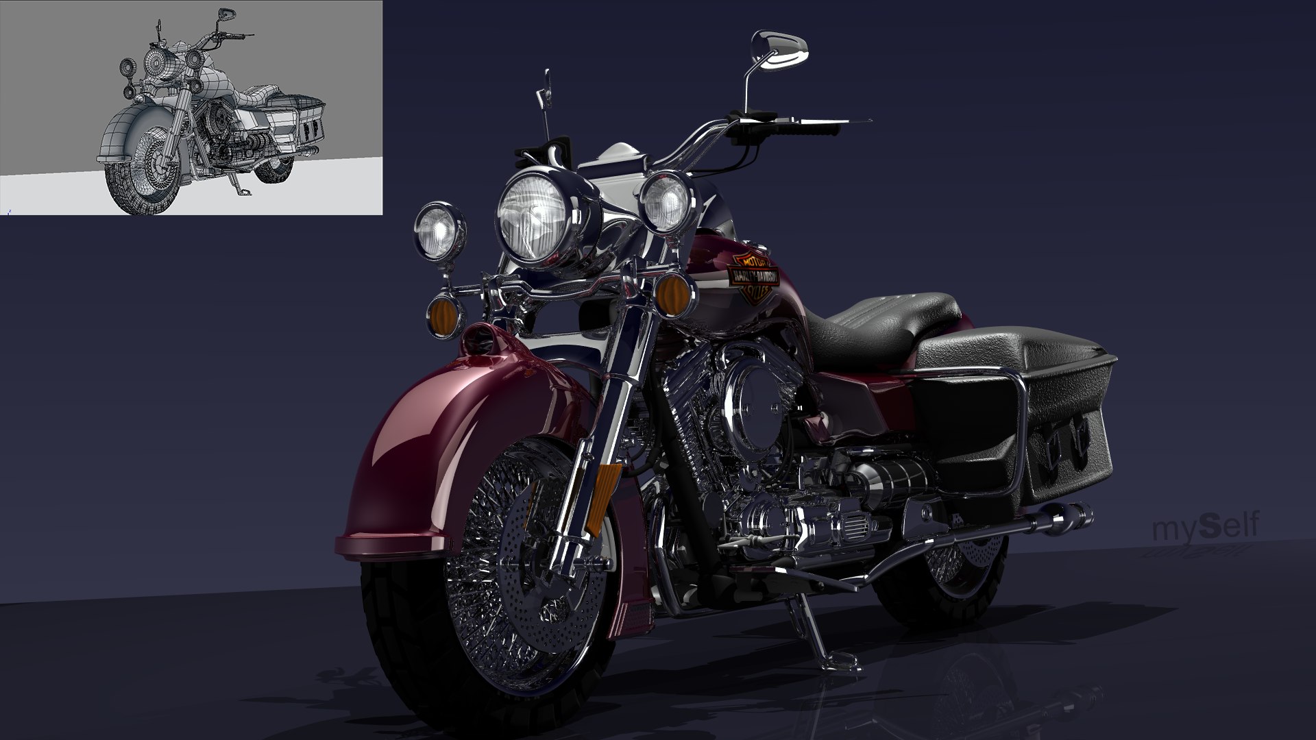 Harley Davidson Motor 3D Model 3D - TurboSquid 2190052