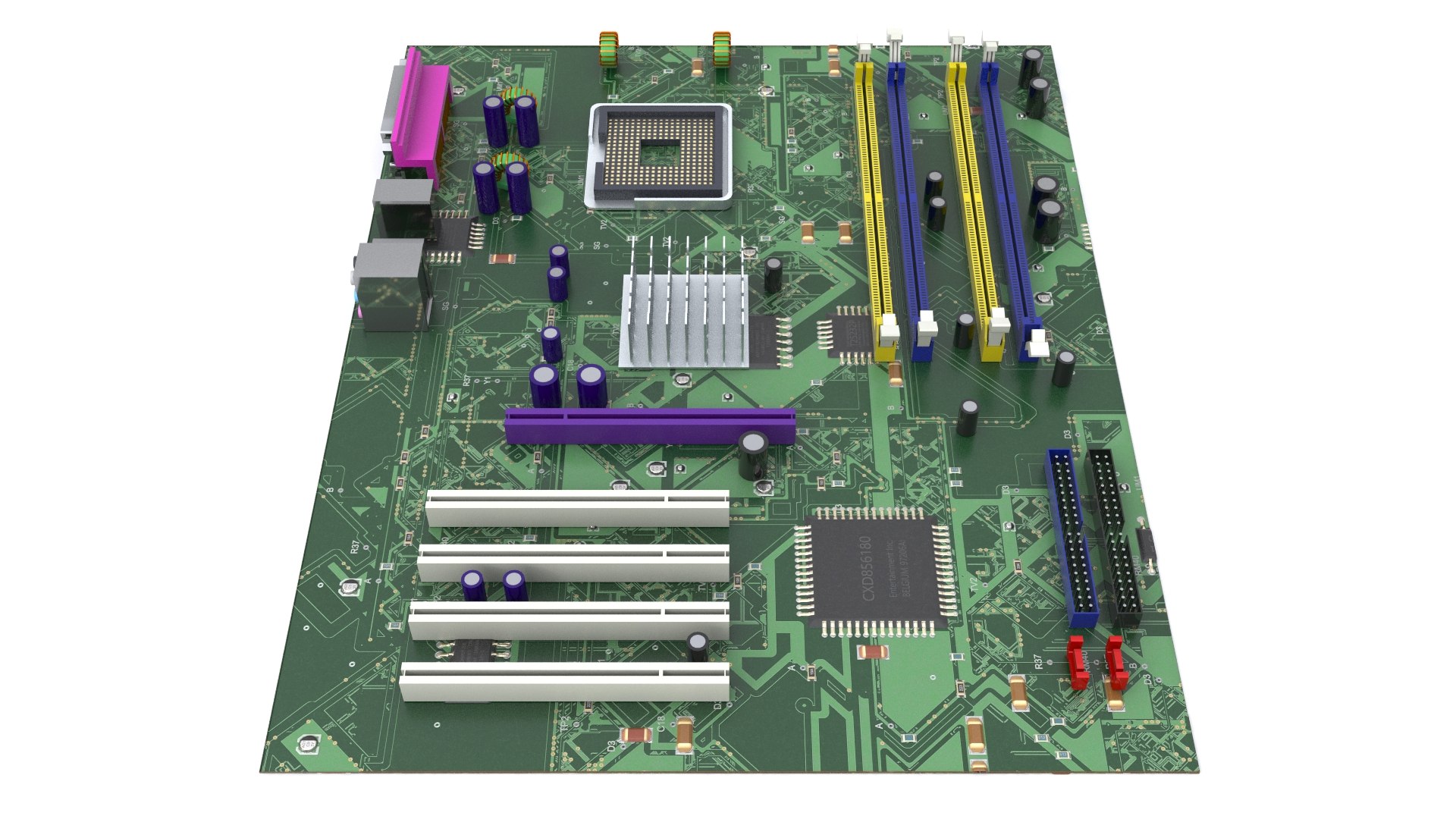 3D Motherboard New HD - TurboSquid 2075725