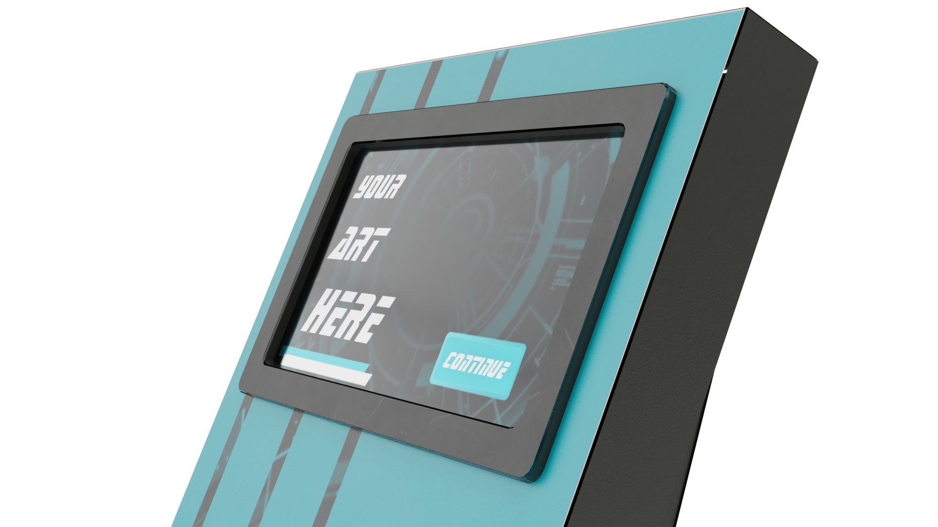 Self-service Totem Board 3D Model - TurboSquid 1849257