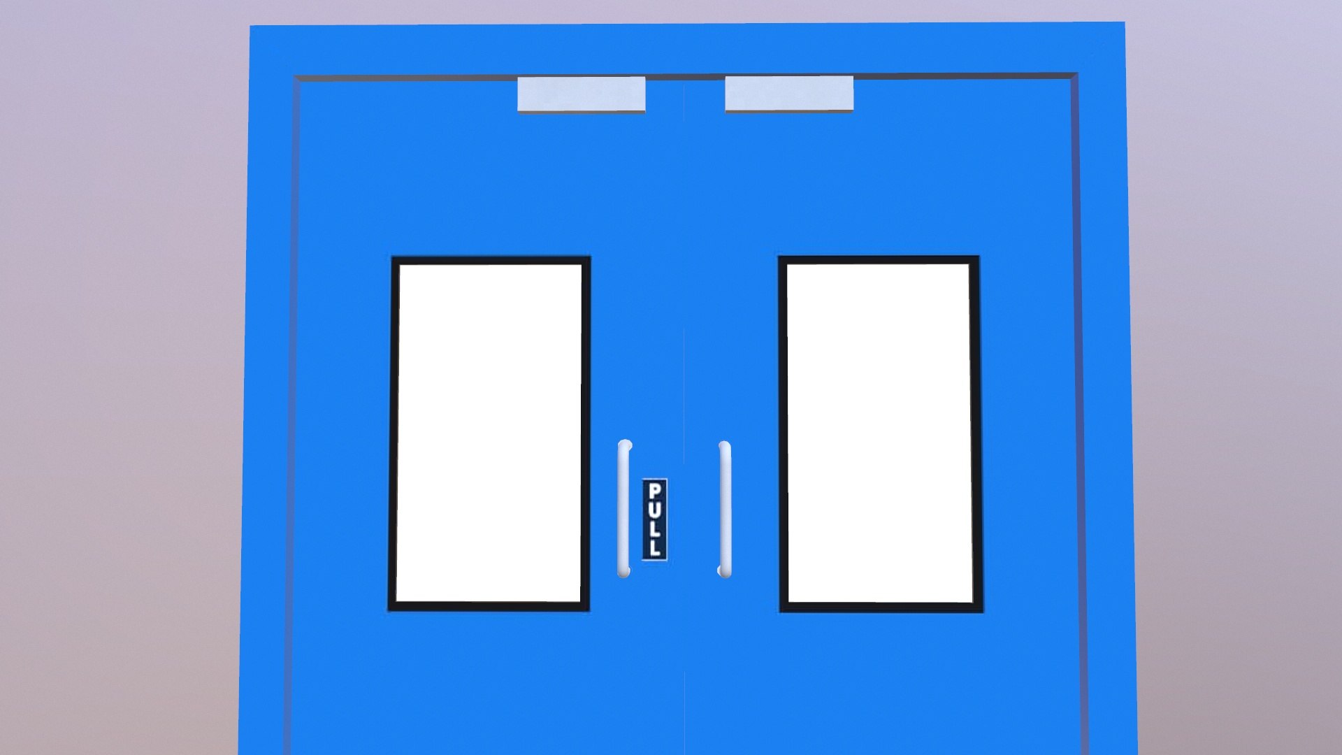 Steel Door Push Pull 3D - TurboSquid 2289558