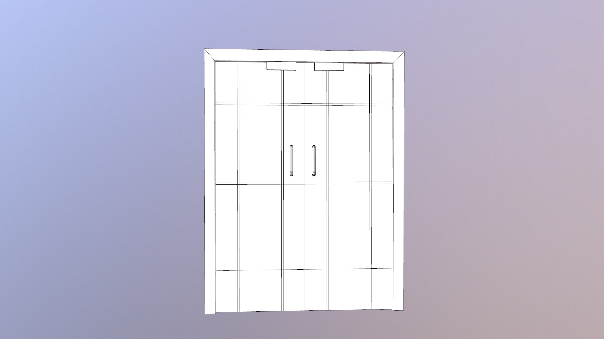 Steel Door Push Pull 3D - TurboSquid 2289558