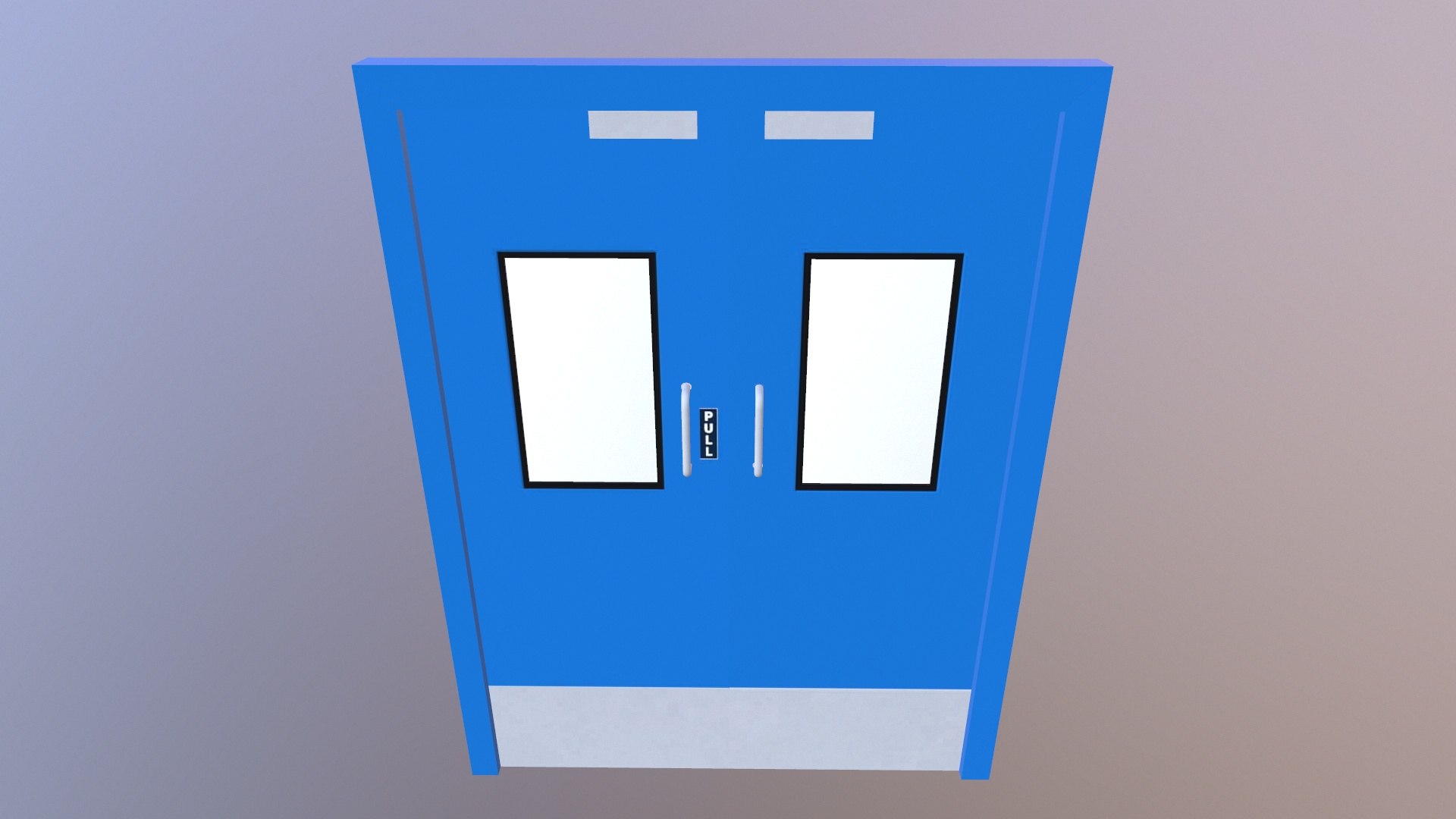 Steel Door Push Pull 3D - TurboSquid 2289558
