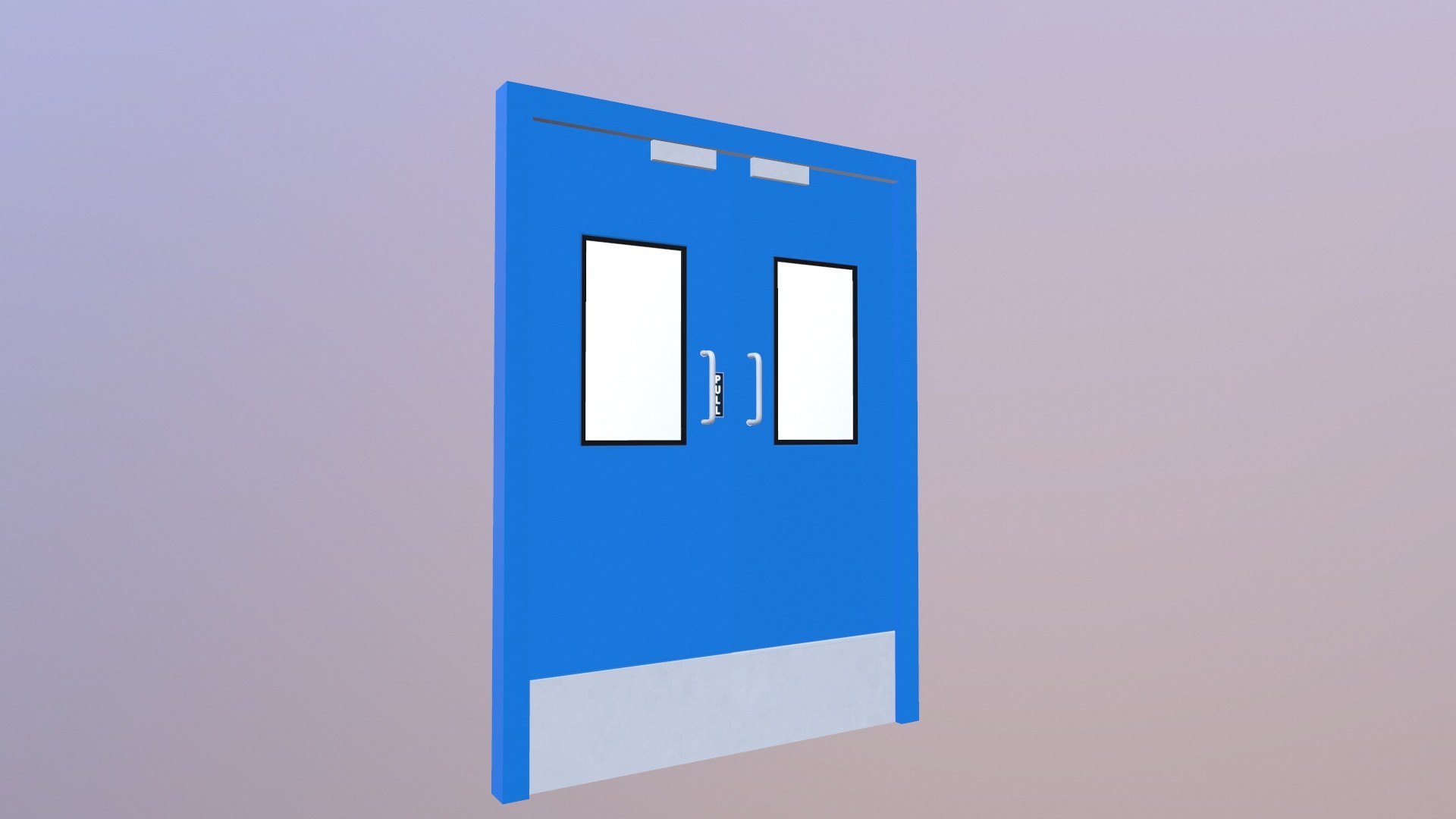 Steel Door Push Pull 3D - TurboSquid 2289558