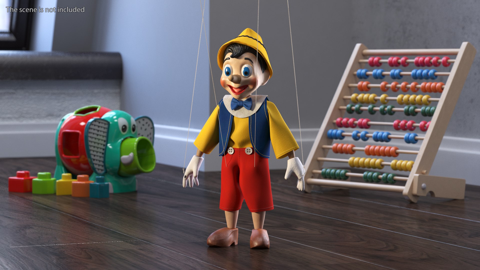 Pinnochio Wooden Marionette Figure Rigged 3D Model - TurboSquid 2062631