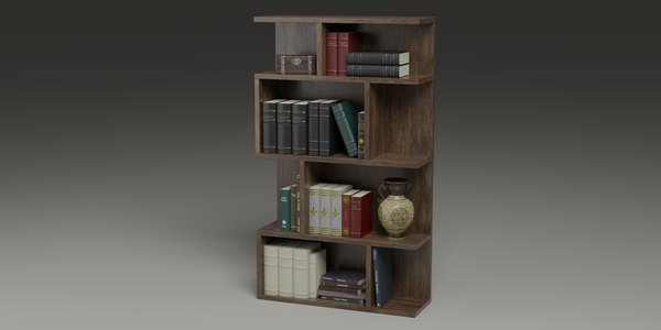 Photo realistic book-shelf books 3D model - TurboSquid 1302014