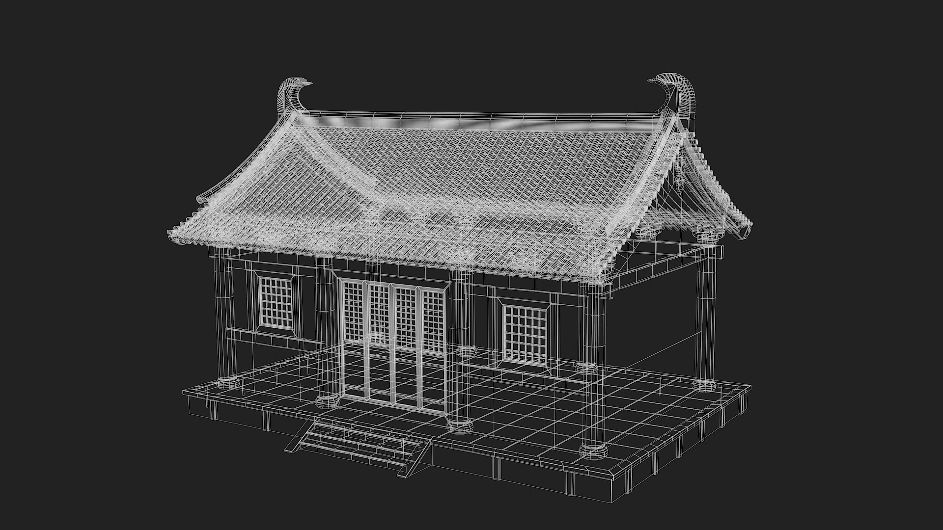 3D Chinese Ancient Architecture Model - TurboSquid 2345090