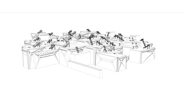 Prehistoric neolithic structures village model - TurboSquid 1716384