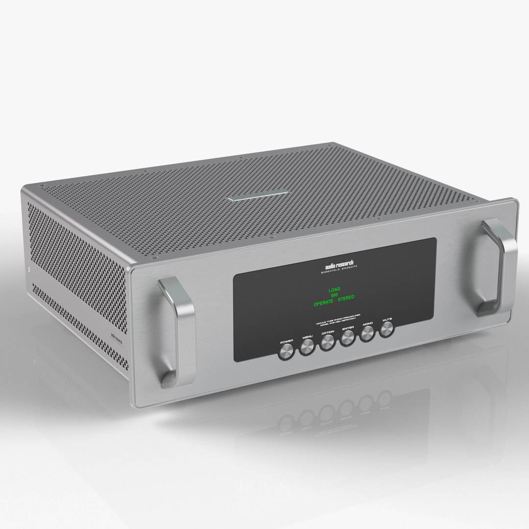 3D Audio Research PH9 Phono Stage Preamplifier Silver - TurboSquid 2007866