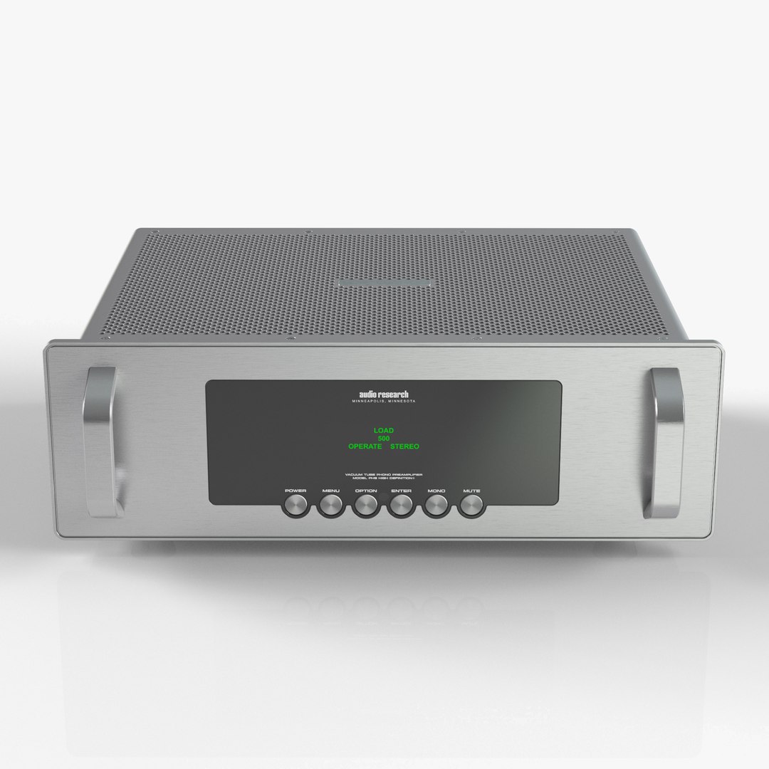 3D Audio Research PH9 Phono Stage Preamplifier Silver - TurboSquid 2007866