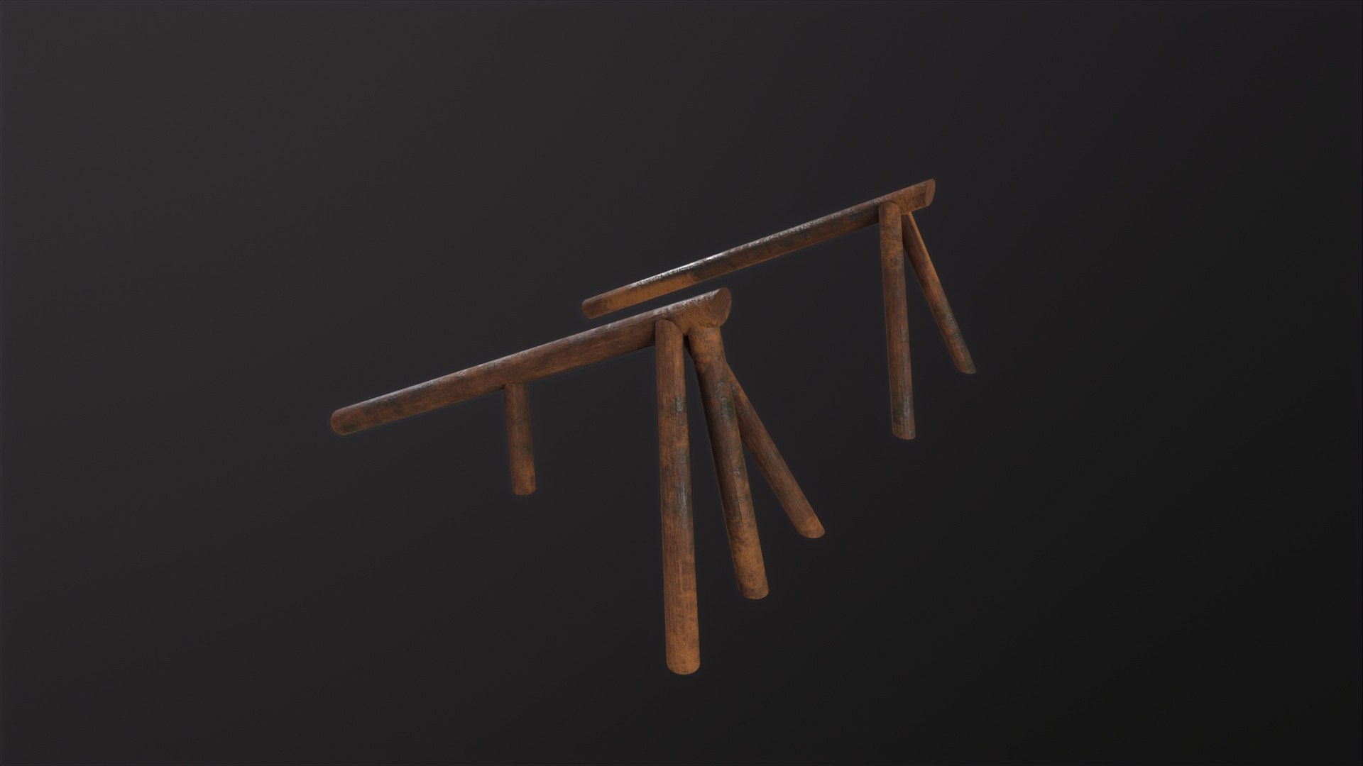 3D Log Ramps Obstacles - TurboSquid 2104653