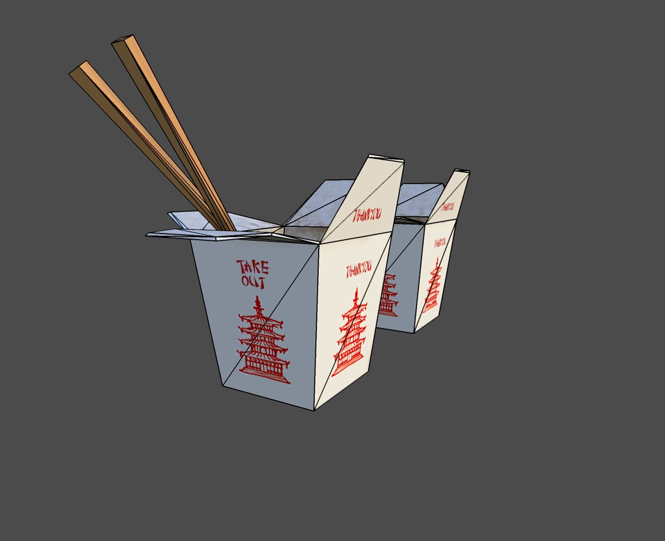 3d Food Chinese Takeout