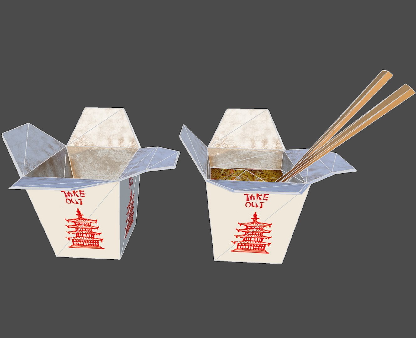 3d Food Chinese Takeout