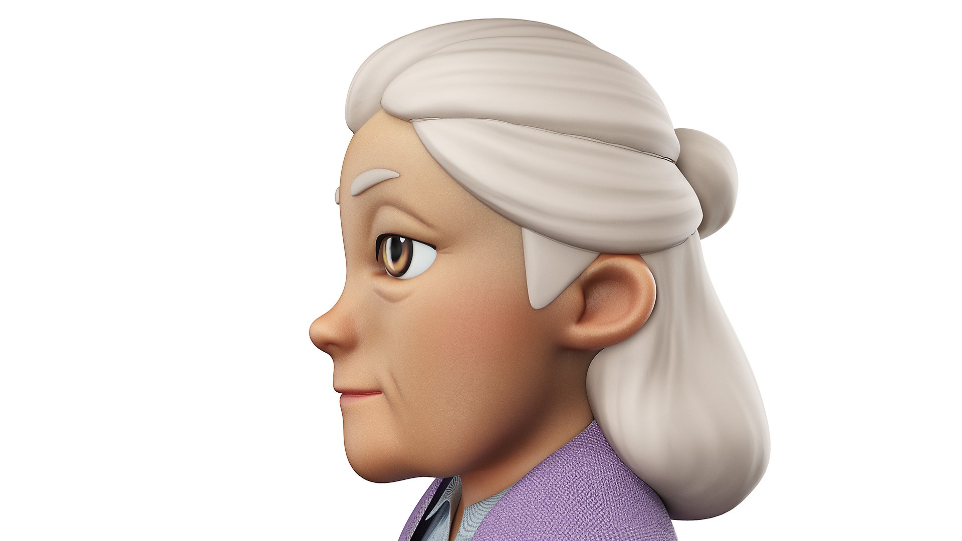 3D Rigged Cartoon Character - Grandma - TurboSquid 2071875